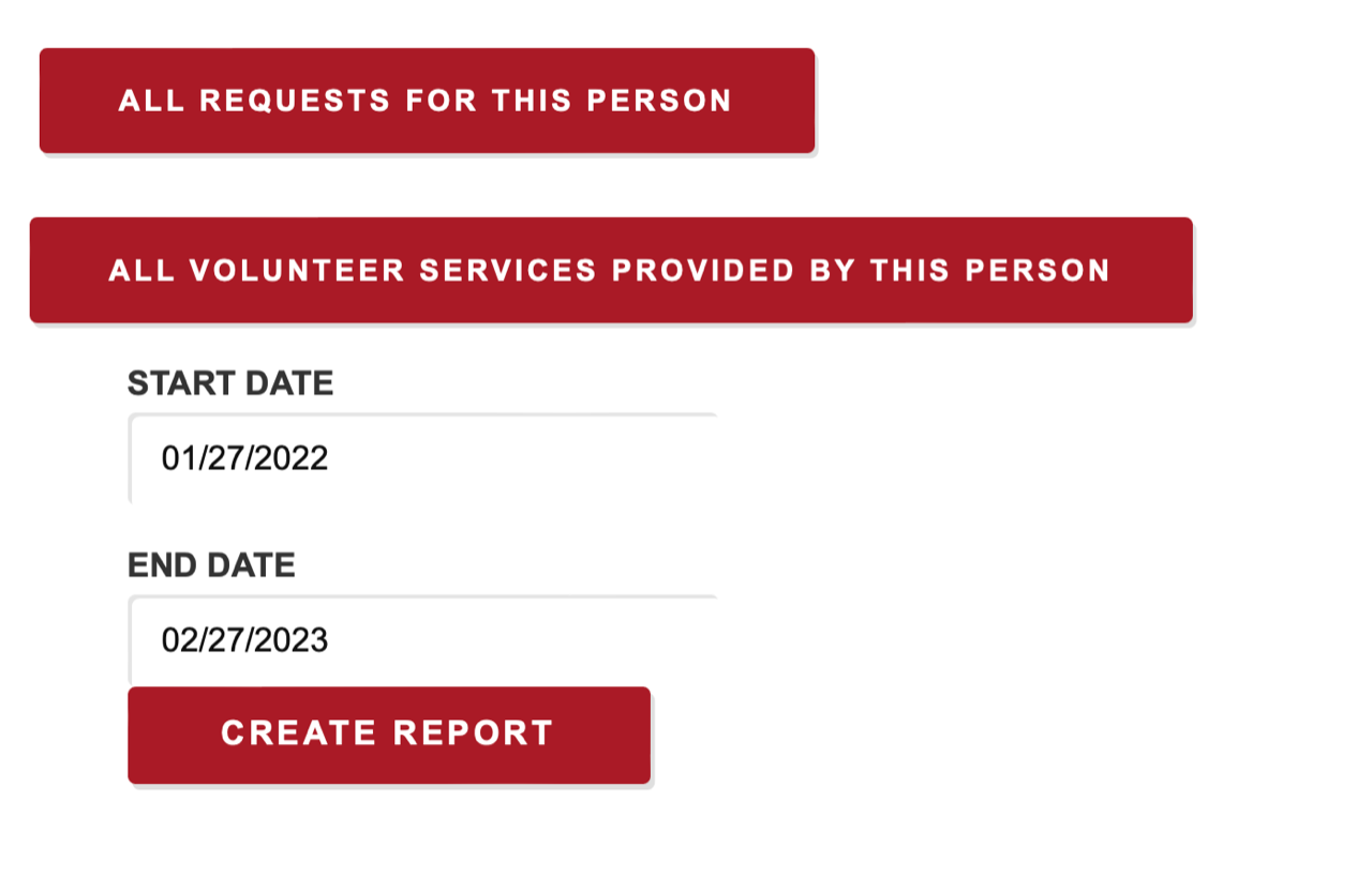How to produce a report of Volunteer Activity for an individual ...
