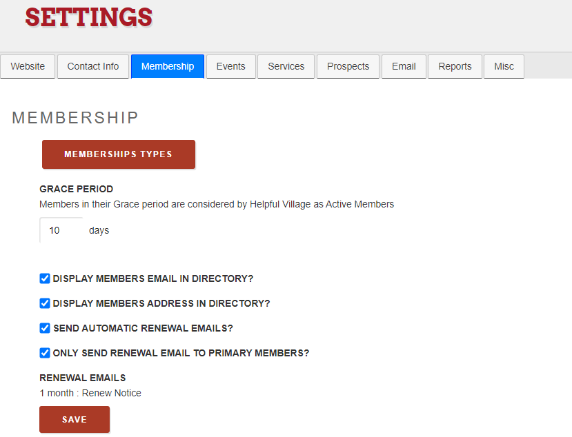 How to set up Membership settings ? - Member Manager – HELPFUL VILLAGE