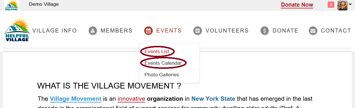 How to register for an event while logged in ? – HELPFUL VILLAGE