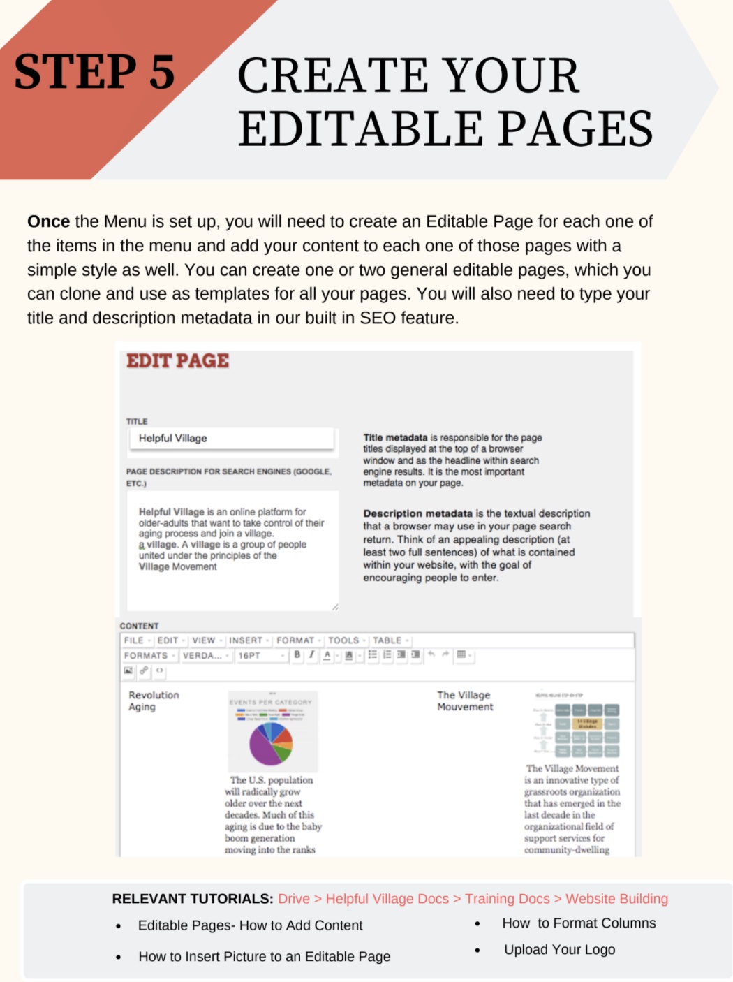 Website Building Action Plan – HELPFUL VILLAGE