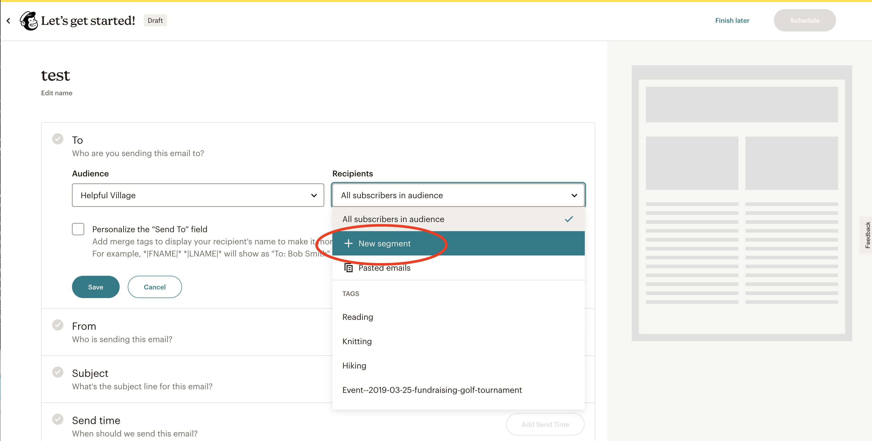 How to create and send a campaign message through MailChimp? – HELPFUL ...
