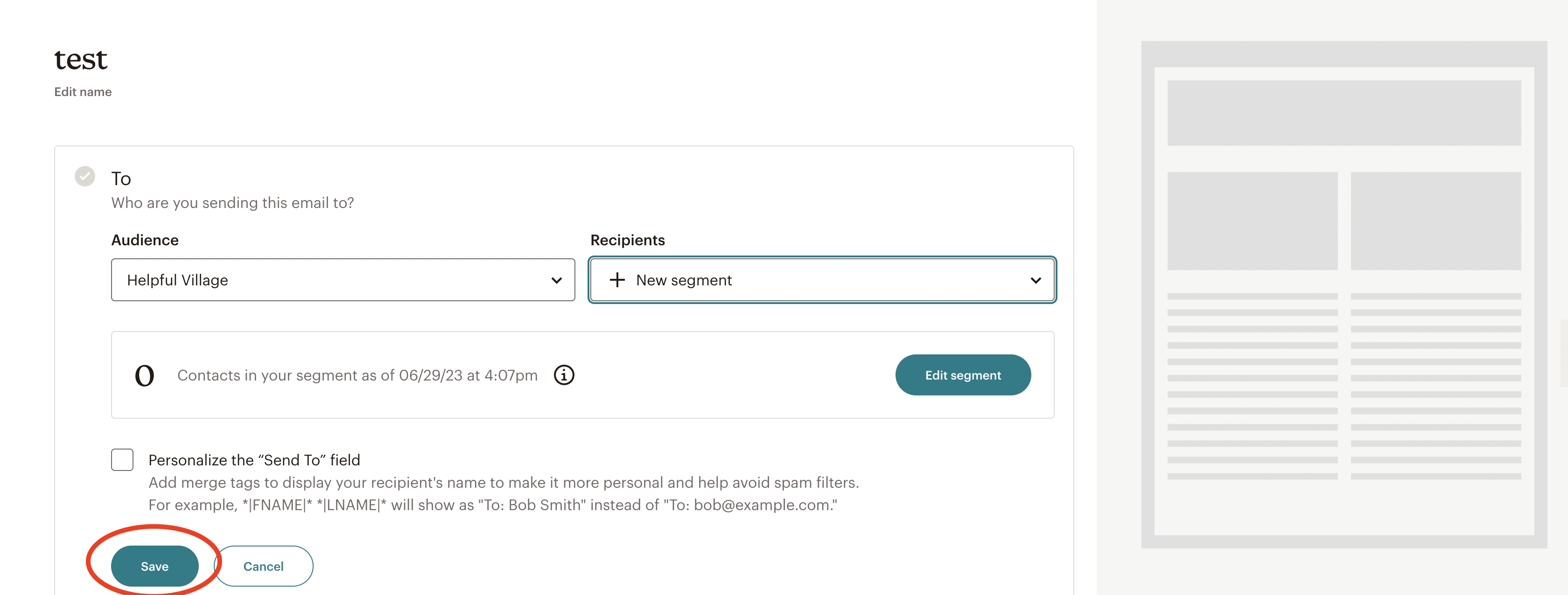 How to create and send a campaign message through MailChimp? – HELPFUL VILLAGE