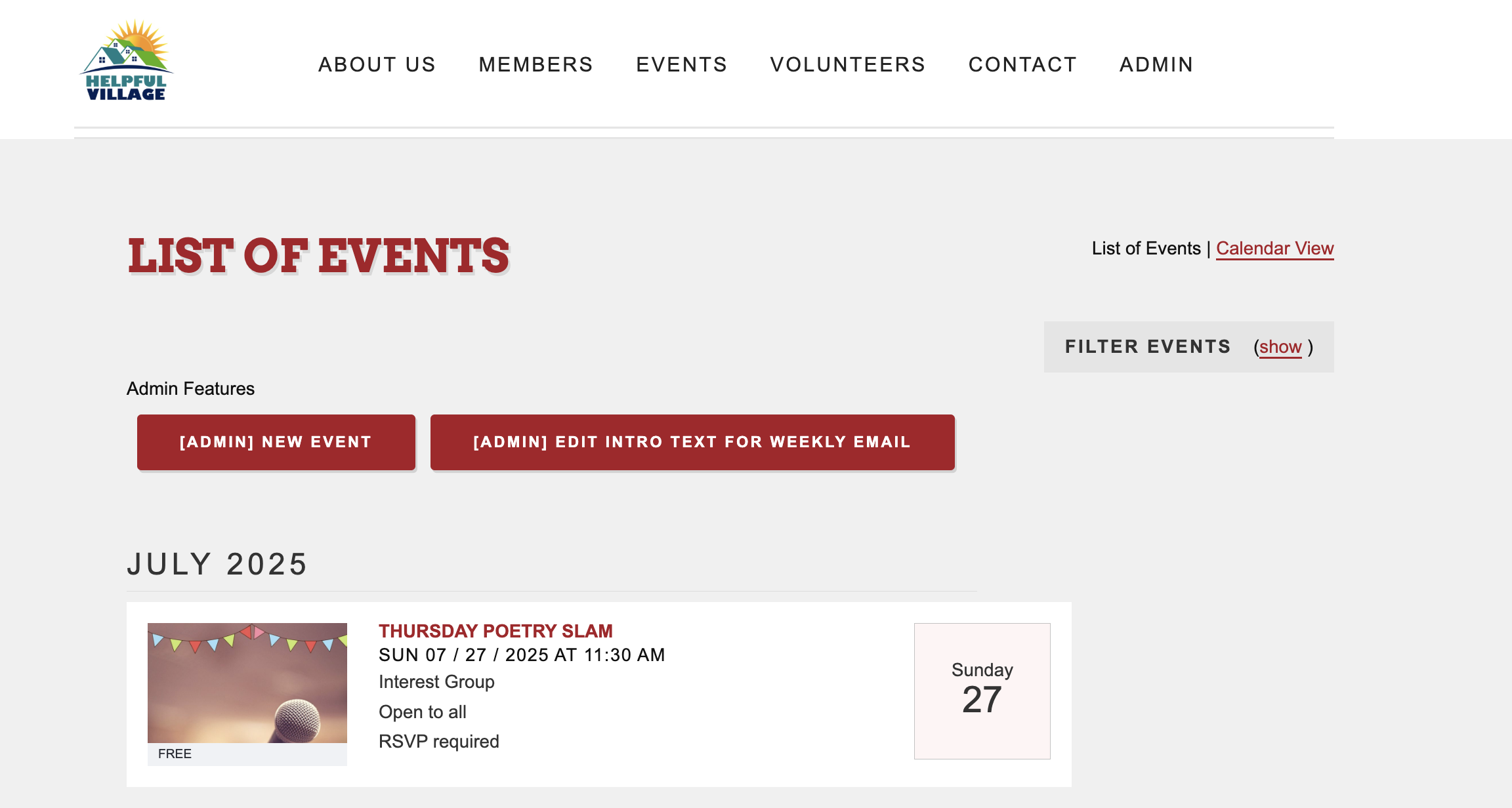 Setting Up & Customizing Weekly Event Reminder Emails – HELPFUL VILLAGE