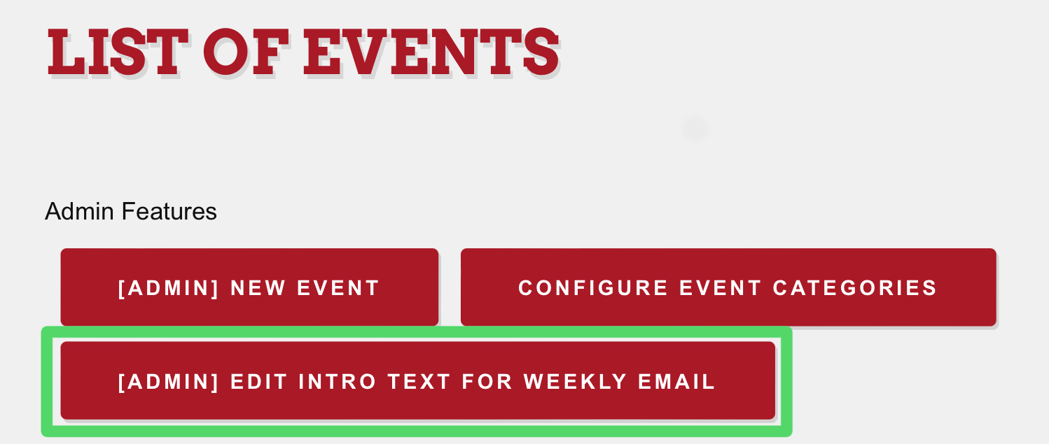 How to manually send Weekly Event Emails? – HELPFUL VILLAGE