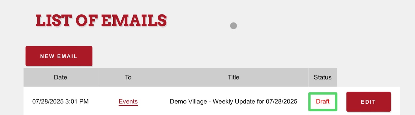 How to manually send Weekly Event Emails? – HELPFUL VILLAGE