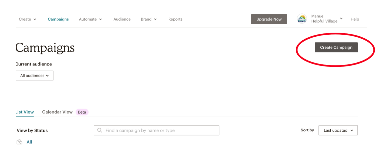 How to send an email through MailChimp ? – HELPFUL VILLAGE