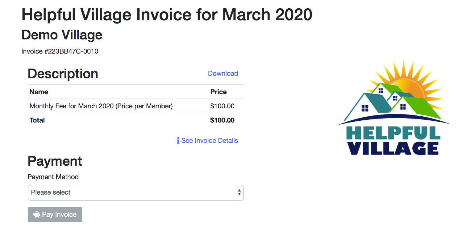Which are the options to pay a Helpful Village invoice? – HELPFUL VILLAGE