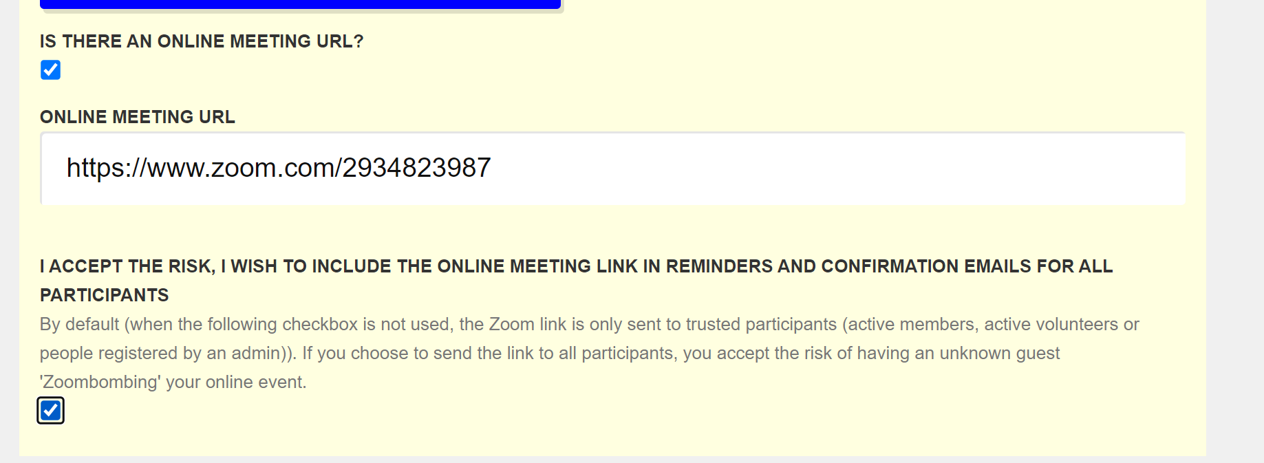 How to create a zoom event with version 1 ? – HELPFUL VILLAGE