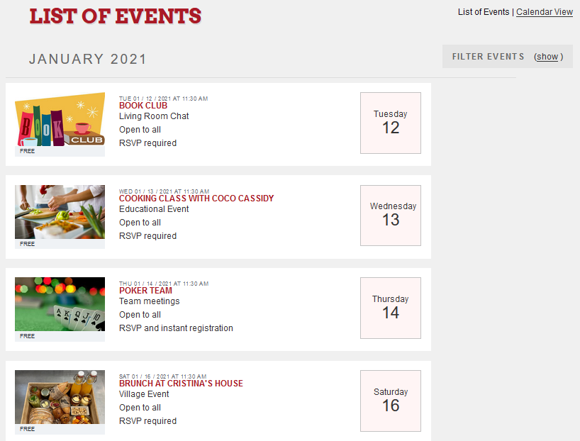 How to register for an event while logged in ? – HELPFUL VILLAGE