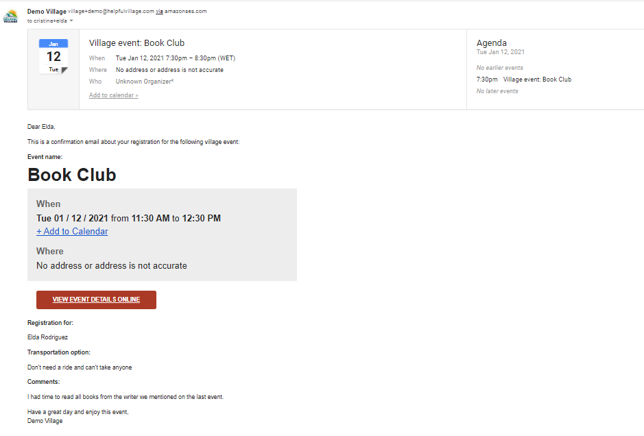 How to register for an event while logged in ? – HELPFUL VILLAGE