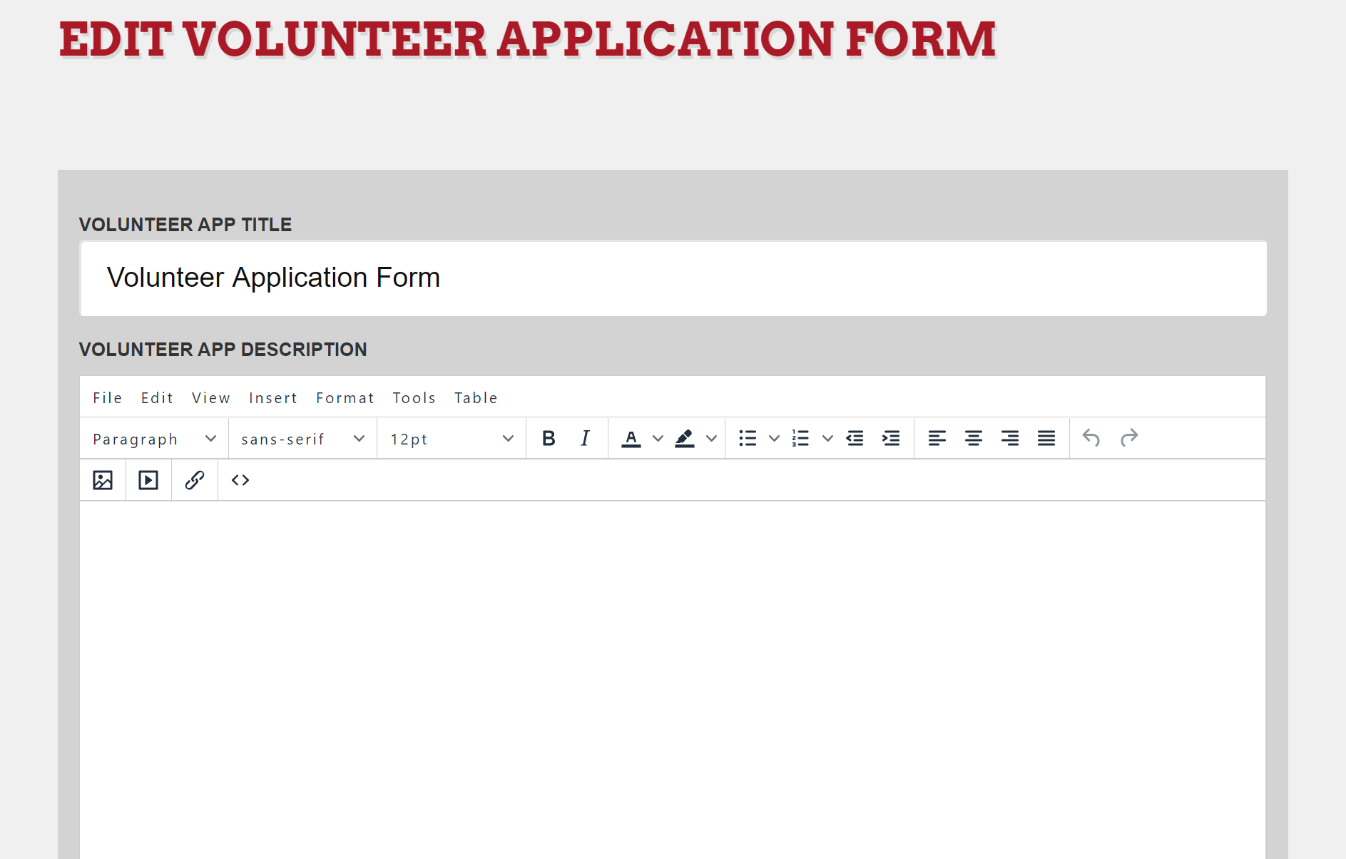 How to edit the Volunteer Application Form ? – HELPFUL VILLAGE