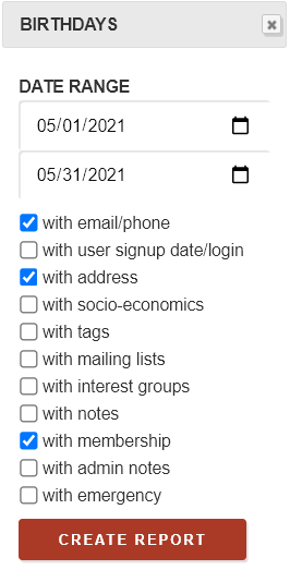 What is a Members Birthdays report? – HELPFUL VILLAGE