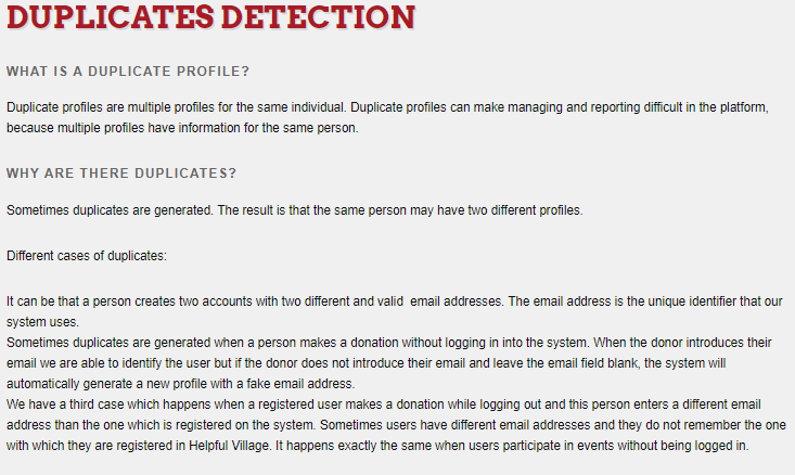 How To Clean Up Your Database Duplicates Fake Users Helpful Village