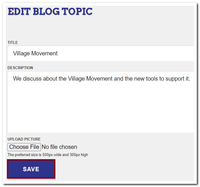 How to edit an existing blog topic? – HELPFUL VILLAGE